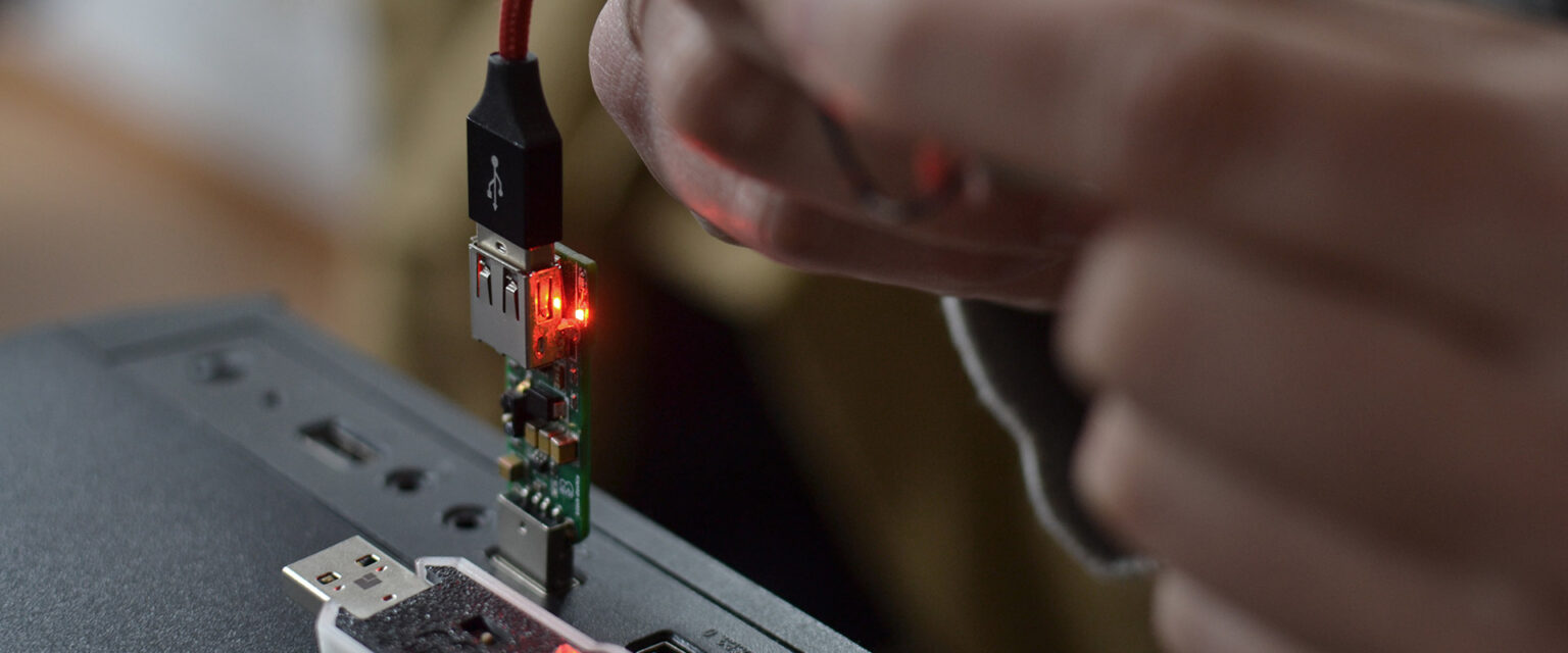 USB port protector. Shield your devices from electrical faults