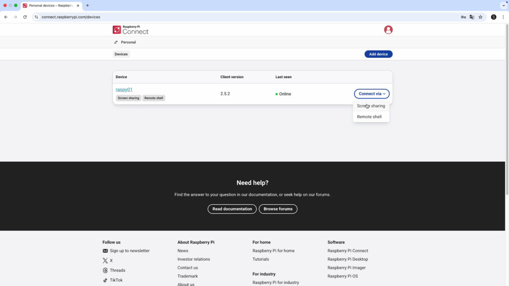 Connect to your Raspberry Pi remotely with Raspberry Pi Connect
